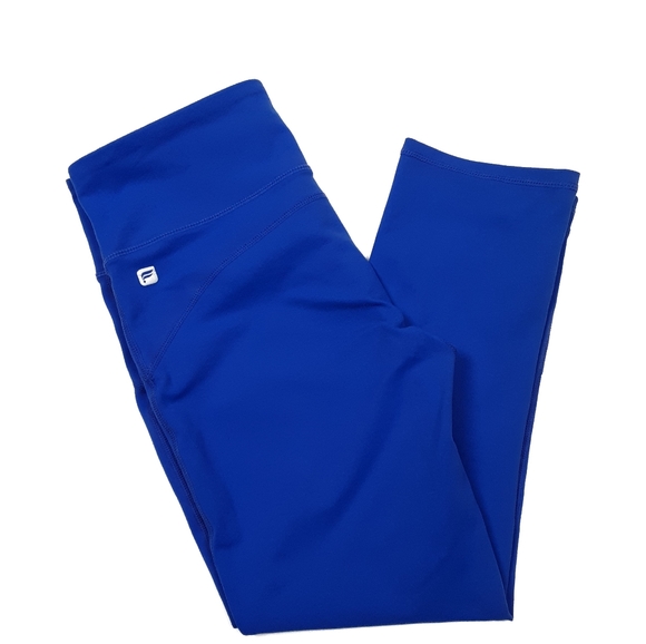Fabletics | Pants & Jumpsuits | Fabletics Blue Cropped Leggings | Poshmark
